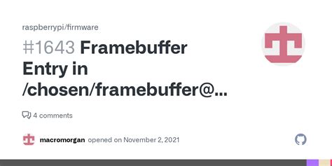 Framebuffer Entry In Chosenframebufferxxxformat Not Correct · Issue
