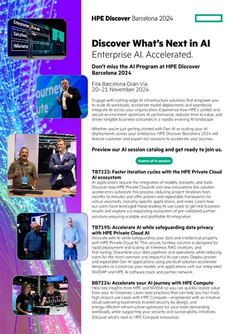Event Information Ai Program Overview Hpe Discover Barcelona 2024