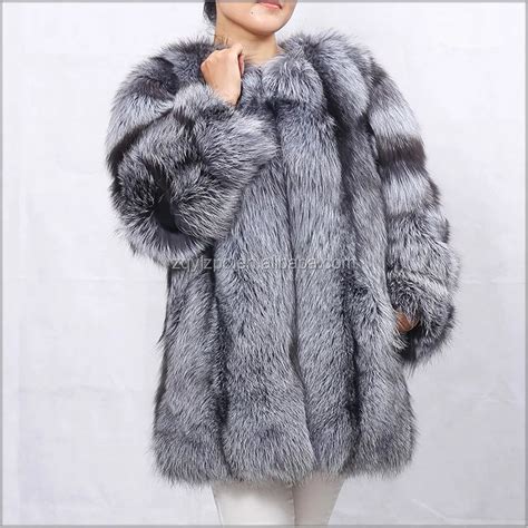 중국 Oem 서비스에서 만든 고품질 진짜 실버 폭스 모피 코트 러시아 스타일의 자연 실버 폭스 모피 자 켓 여성을위한 Buy 여우 모피 재킷 Product On