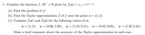 consider the function f r2 → r given by f x x1