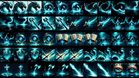 Artstation Magic Spell Icons Pack4 Water Game Assets
