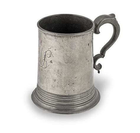 Bonhams A George Iii Pewter Oews Pint Mug Circa 1810