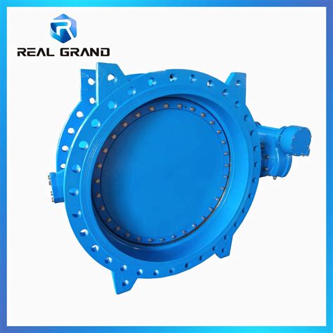 Double Flanged Double Offset Eccentric Butterfly Valve With Pneumatic