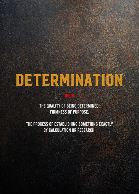 Determination Definition