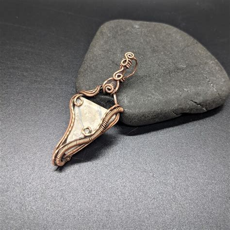 Triangle Wire Necklace Etsy