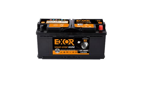 Start Stop AGM Car Battery Manufacturer Absorbent Glass Mat Battery EXOR Battery