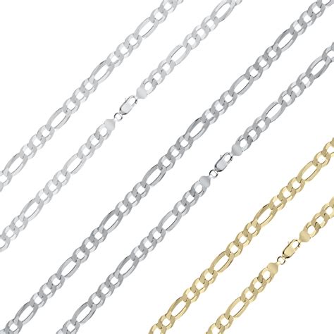 925 Sterling Silver Figaro Chain Or Bracelet Silver Palace Inc