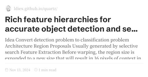 Rich Feature Hierarchies For Accurate Object Detection And Semantic