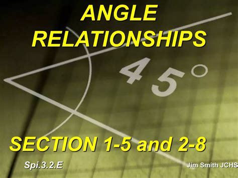 1 5 Angle Relationships Ppt