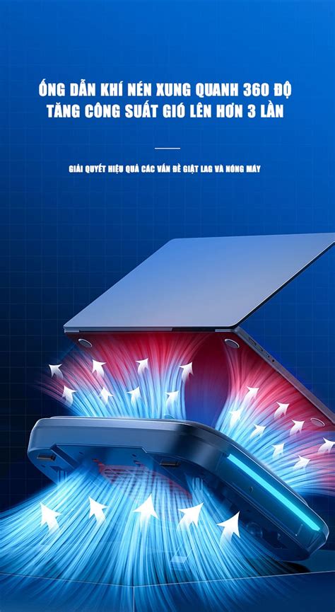 Đế Tản Nhiệt Laptop Memo Fl08 Tản Khí Nén Turbo 2400rpm Quạt Tản Nhiệt Laptop Giảm Nhiệt Nhanh