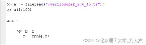 Matlab读取ts流数据问题matlab打开ts文件 Csdn博客