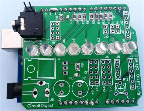 DIY LED VU Meter As Arduino Shield