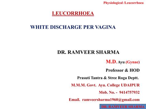 3 4 Physiological Vaginal Discharge Pdf