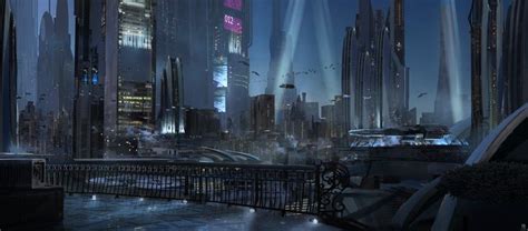 Night Lights By Solarsouth Futuristic City City Artwork Fantasy