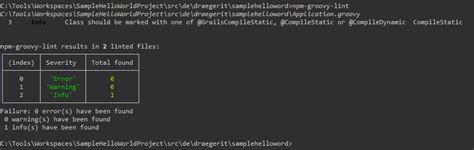 Apache Groovy 12 Code Analyse Mit Groovy Lint Technik Blog