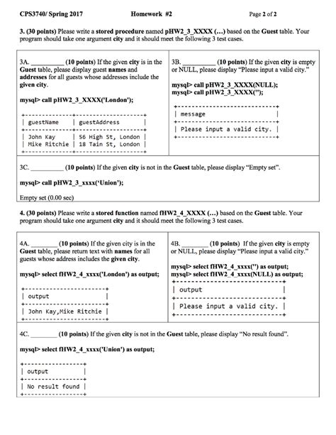 please write a stored procedure named phw2 3 xxxx