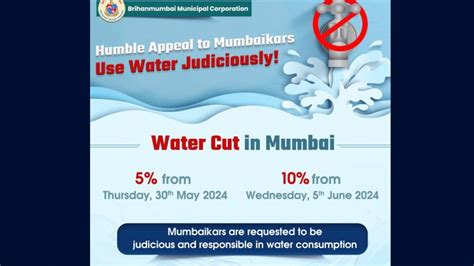 Mumbai Water Cut News Bmc Begins 5 Water Cut From Today Supply To Be