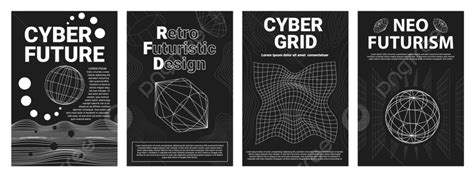 그리드와 와이어프레임 3d 개체가 있는 신 미래형 추상 포스터 템플릿 Psd 다운로드 디자인 자료 다운로드
