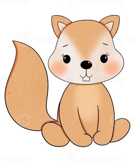 Free Lindo Personaje De Diseño De Dibujos Animados De Ardilla 9411306