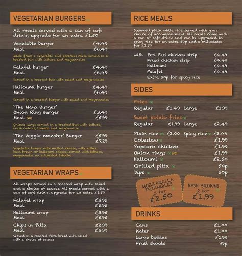 Menu At Js Grill Fast Food Hitchin
