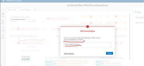How To Clear An Error Was Encountered Loading The Data Source Detail E Sas Support Communities