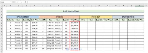 How To Create A Stock Balance Sheet In Excel 5 Quick Steps