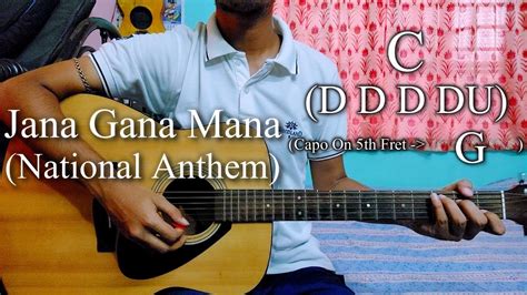 Jana Gana Mana National Anthem Easy Guitar Chords Lessoncover