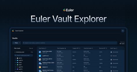 Euler Vault Explorer