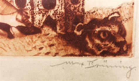 Sold Price Max Bruning Original Etching Opium Hand Signed January