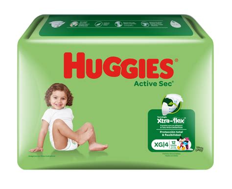 Huggies Active Sec Xg X12 Importadora Luz Spa