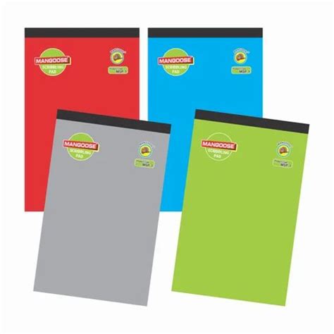 Laminated Paper Cover Perfect Bound No1 Scribbling Pad 40 Sheet At