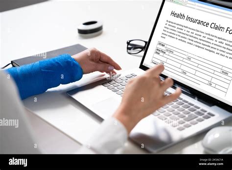 Worker Filling Social Security Benefits And Disability Insurance