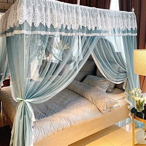 Canopy Bed Curtains For Girls Adults 4 Openings Bed Canopies Bed