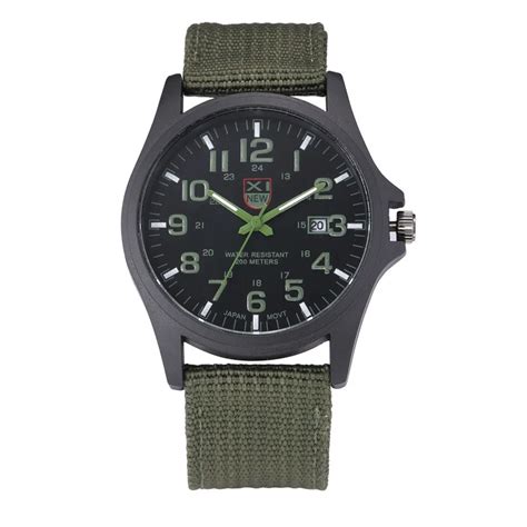 Fashion Brand Outdoor Mens Quartz Wrist Watches Date Stainless Steel