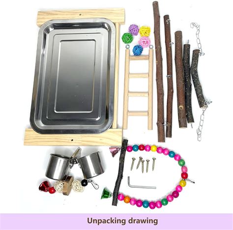 Buy Bird Playground Parrot Playstand Parakeet Gym Playpen Cockatiel