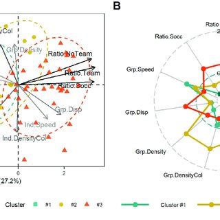 Clustering Of Target Players In Stru Condition A Pca Biplot With The