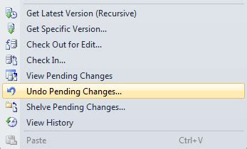 Tfs Undo Checkout Of Unedited Files Phdesign