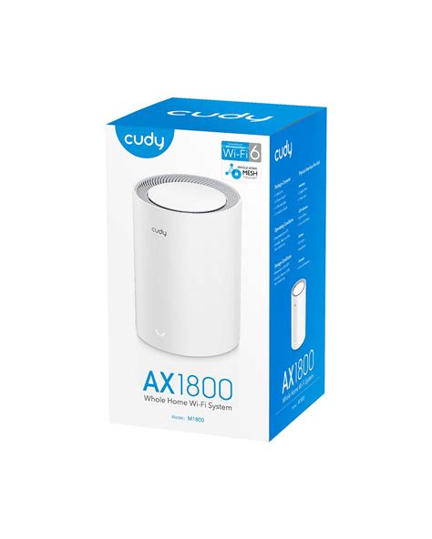 Cudy M WiFi Mesh Router Nettverk I AX I WiFi Sikkerheten Selv No