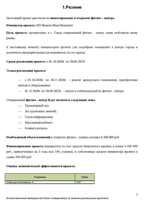 Как составить бизнес план пошаговая инструкция и образец документа