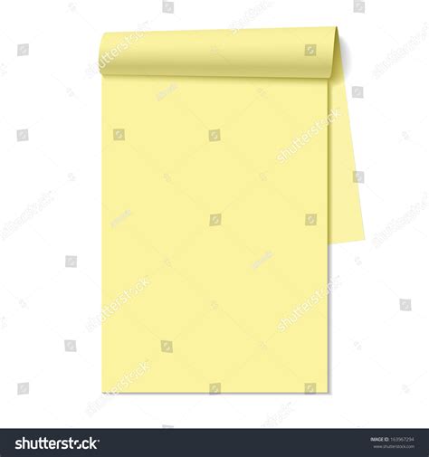 Blank Notepad Notebook Vector Stock Vector Royalty Free 163967294 Shutterstock