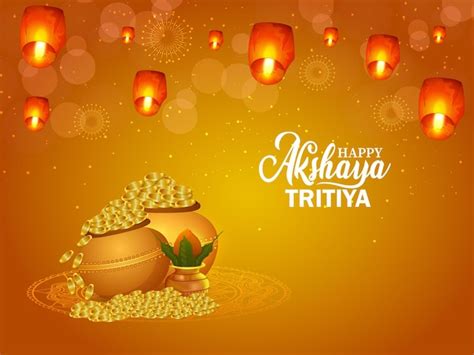 Premium Vector Indian Festival Happy Akshaya Tritiya Celebration Banner
