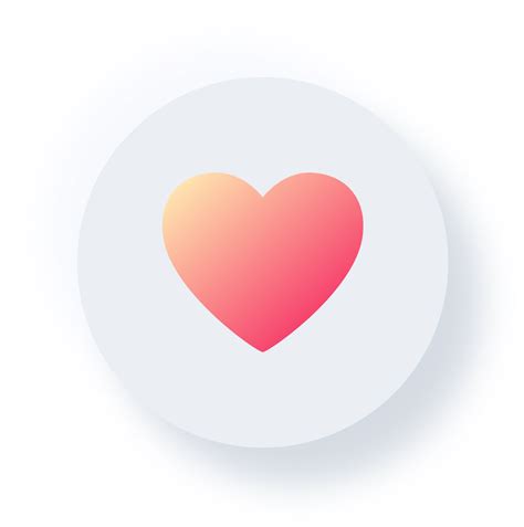 Neumorphic Heart Icon Neumorphism Ui Button 11894011 Png