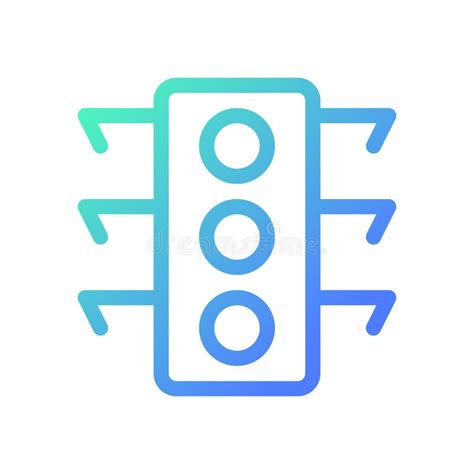 Traffic Light Pixel Perfect Gradient Linear Ui Icon Stock Illustration Illustration Of Control