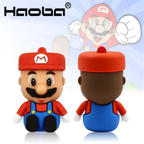 Cute Super Mario USB Flash Drive Pendrive 16 Gb 4GB 8GB Flash Drive Cle