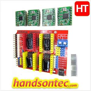 CNC Axis Stepper Motor Shield Bundle For Arduino HandsOn Tech