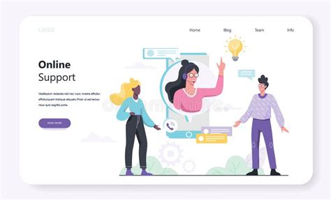 Concetto Banner Web Per Il Supporto Online Idea Di Servizio Ai Clienti