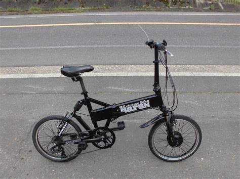 【傷や汚れあり】1円～baron Mtb 折り畳み電動自転車 Extreme Bike 24v 13ah Shimano7速 24インチ 黒色