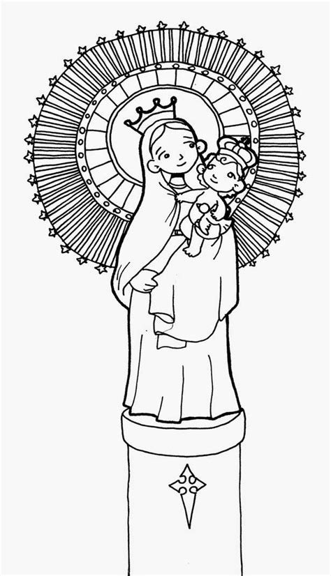 Dibujos para catequesis NUESTRA SEÑORA DEL PILAR Dibujos Imagen