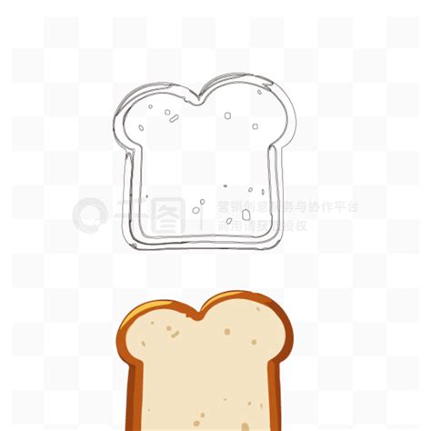 面包插画免抠元素 可爱土司面包插画 素材免费下载 595像素 Ai格式 编号71097926 千图网