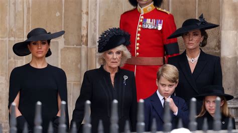 Why Duchess Meghan And Princess Kate Wore Colorless Jewels To The Queen